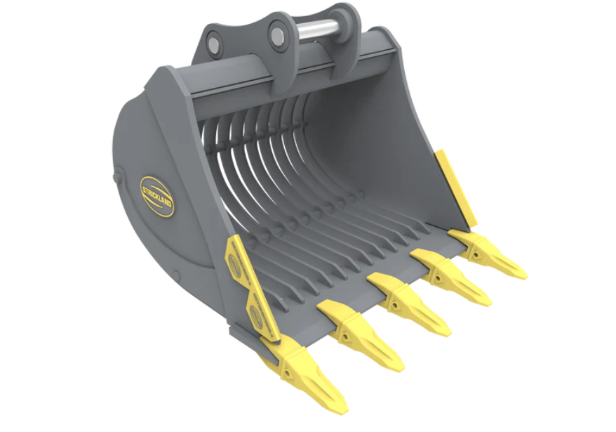 Strickland excavator riddle shaker buckets - Gordons Construction